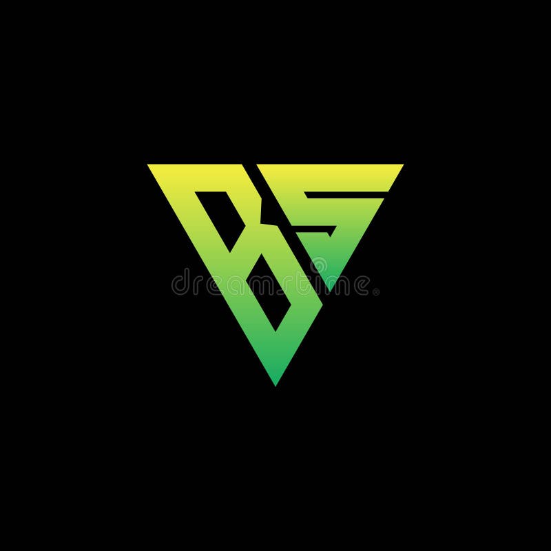 Initial Triangle Logo Monogram with Triangle Shape Stock Vector ...