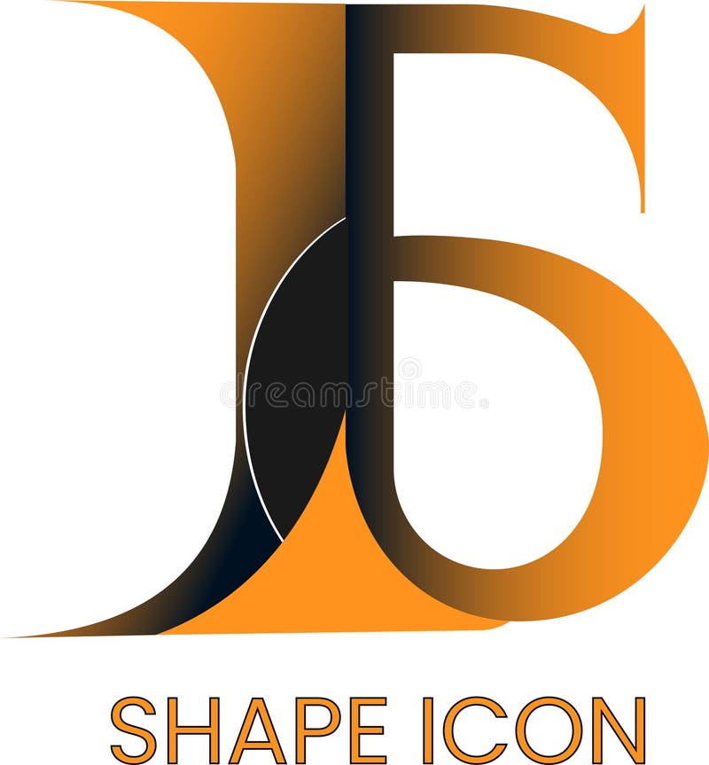 B Shape logo design vector stock vector. Illustration of insignia ...