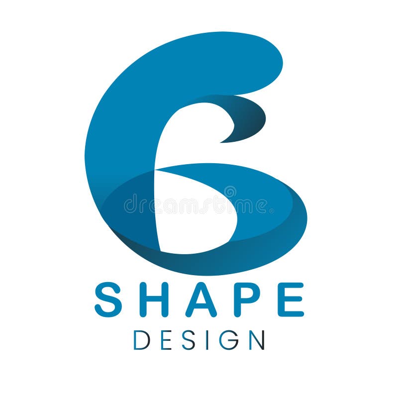 B Shape logo design vector stock vector. Illustration of elegance ...