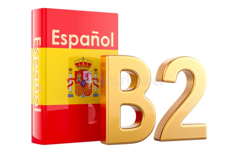B2 Spanish Level, Concept. Level Upper Intermediate, 3D Rendering Stock ...