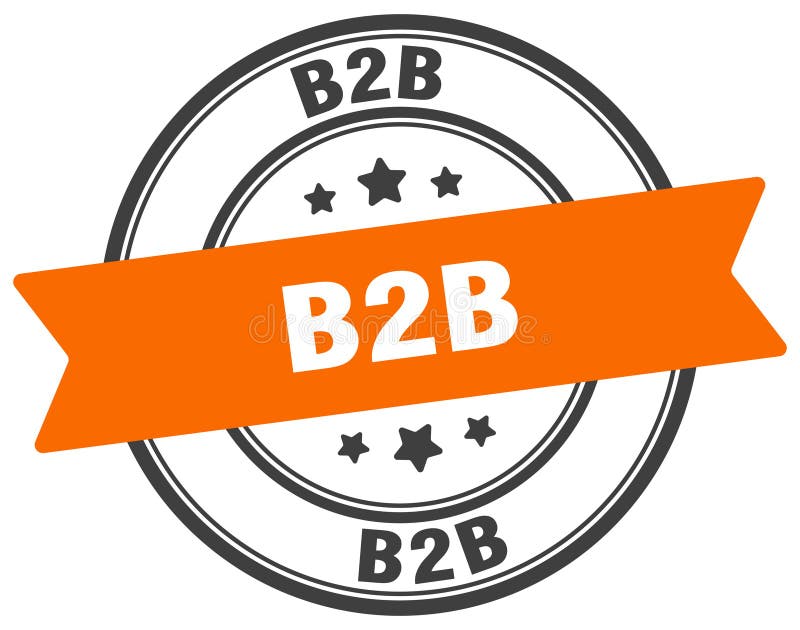 B2b Stamp. B2b Label on Transparent Background. Round Sign Stock Vector ...