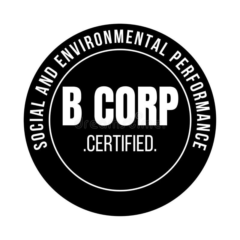 B Symbool Voor Corp-gecertificeerd Symbool Stock Illustratie ...