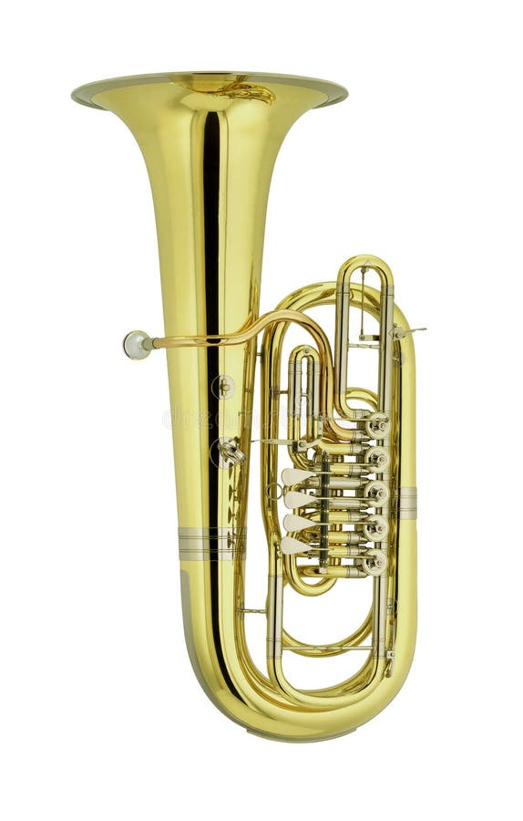 Big tuba stock image. Image of white, jazz, horn, instrument - 29575