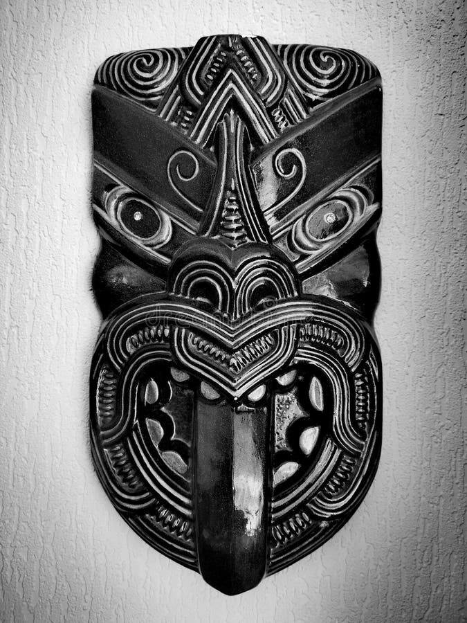 B&W Object in Form of a Mask - Amulet Stock Photo - Image of mask, form ...