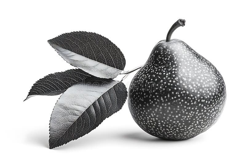 Single Fruit, Stem, Three Leaves, Isolated, Elegant, Texture, Studio ...