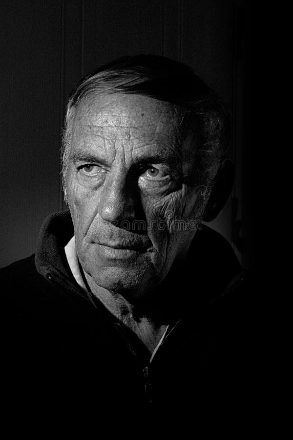 B&W Self Portrait stock photo. Image of grey, portrait - 4926446