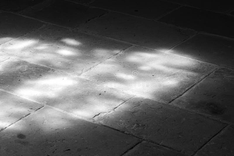 B&W Sunray on Stone Floor Stock Image - Image of material, sunray ...