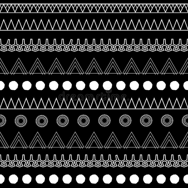 B&W tribal ilustración del vector. Ilustración de africano - 32800245