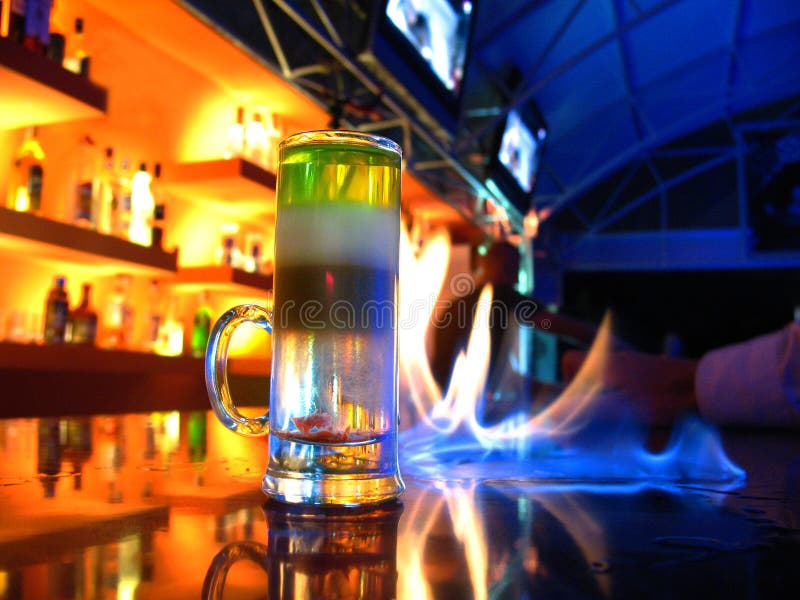 B52 flaming cocktail stock photo. Image of good, party - 4147036