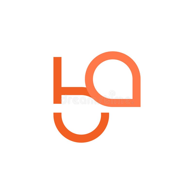 Ba Initial Letter Vector Logo Icon Stock Vector - Illustration of icon ...