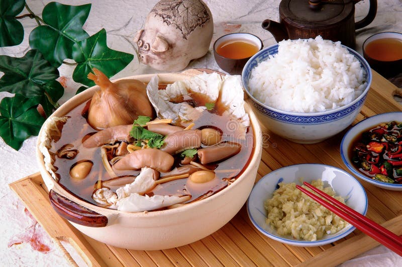 Ba kut teh stock image. Image of dish, clay, liver, lettuce - 23514289