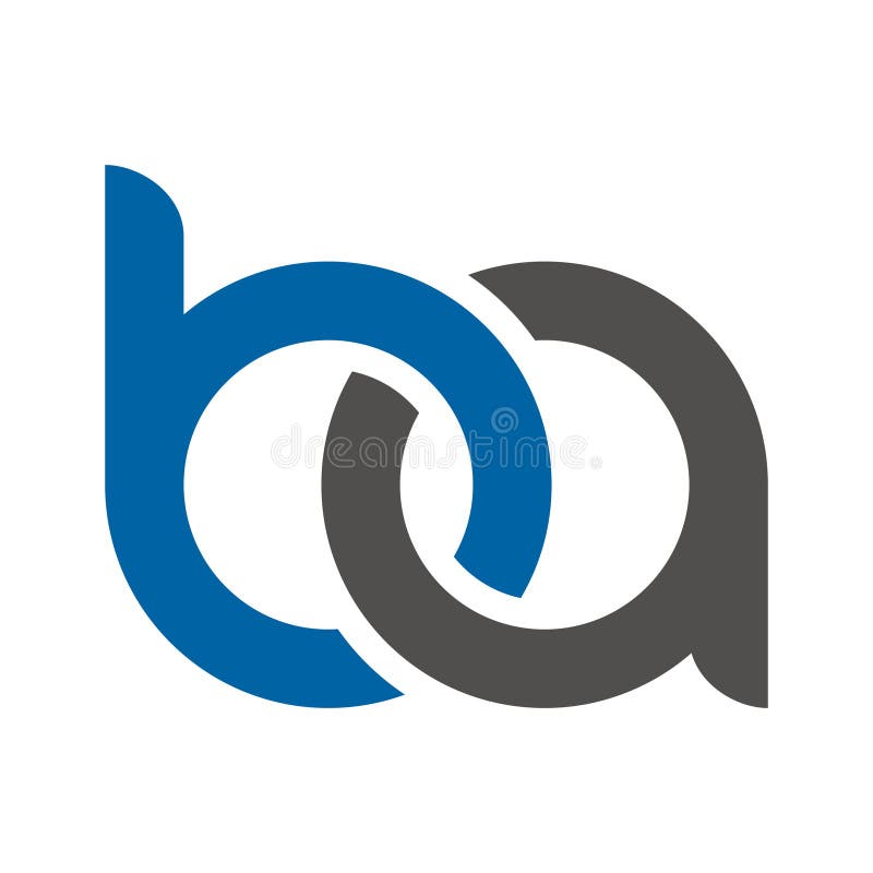 Ba Letter Link Logo Template Stock Vector - Illustration of signage ...