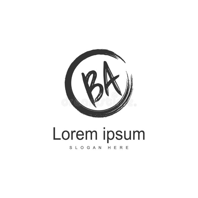 BA Letter Logo Design. Creative Modern BA Letters Icon Illustration ...