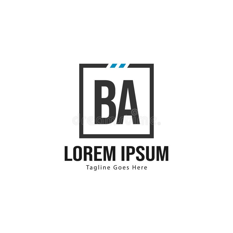 BA Letter Logo Design. Creative Modern BA Letters Icon Illustration ...