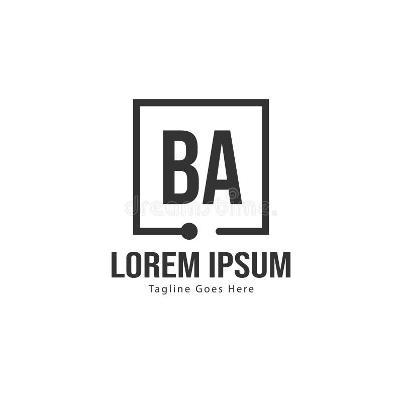 BA Letter Logo Design. Creative Modern BA Letters Icon Illustration ...