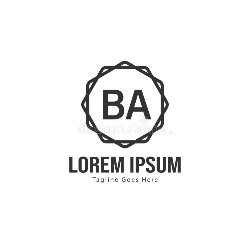 BA Letter Logo Design. Creative Modern BA Letters Icon Illustration ...