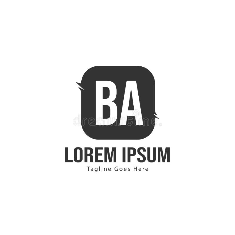 BA Letter Logo Design. Creative Modern BA Letters Icon Illustration ...