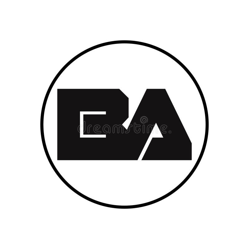 BA Letter Logo Design with Simple Style Stock Vector - Illustration of ...
