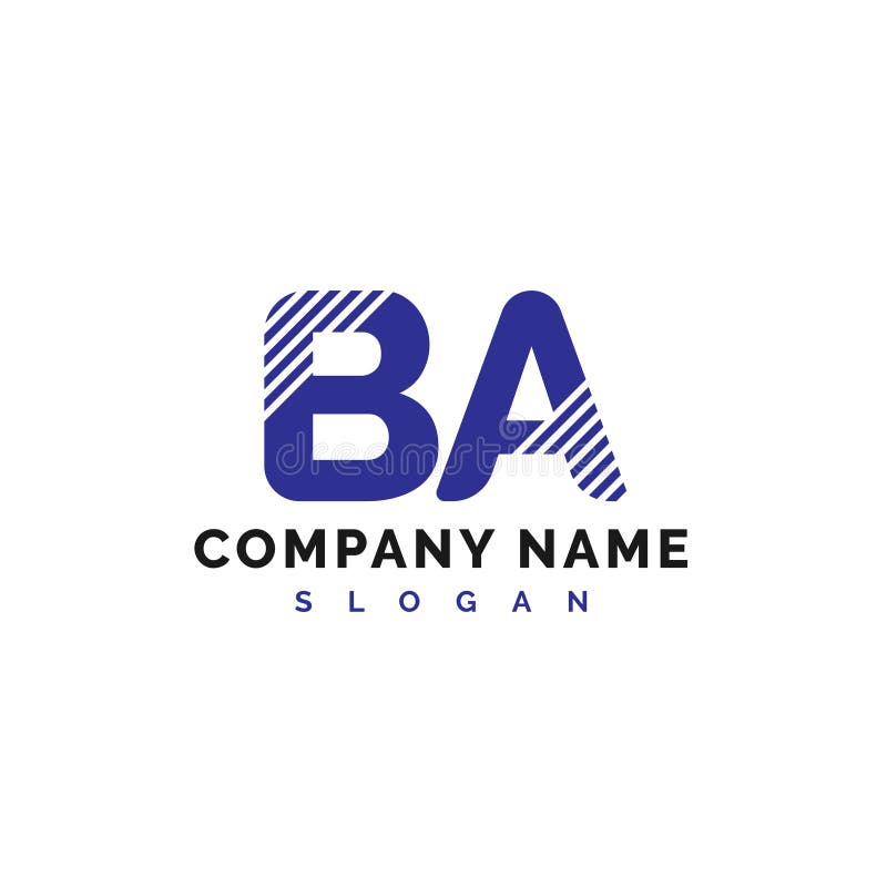 BA Logo Design. BA Letter Logo Icon Vector Illustration - Vector Stock ...
