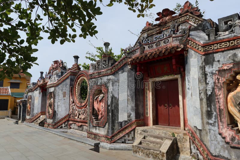 Ba Mu Temple Gate in Hoi an Stock Photo - Image of heritage, quang ...