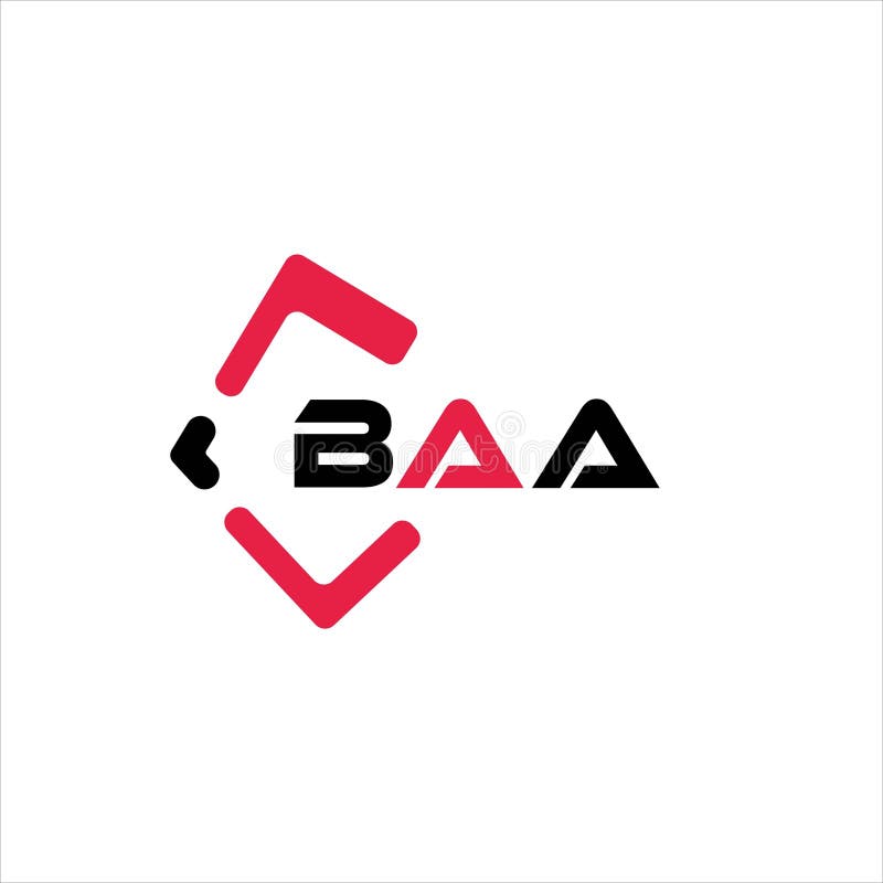 BAA Creative Minimalist Letter Logo. BAA Unique Vector Initials ...