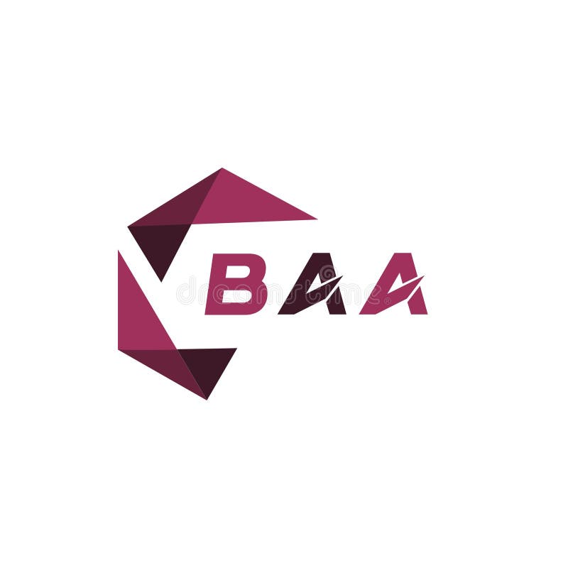 BAA Creative Minimalist Letter Logo. BAA Unique Vector Initials ...