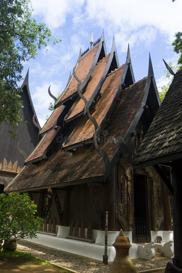 Baan Dam stock image. Image of black, culture, architectural - 103105605