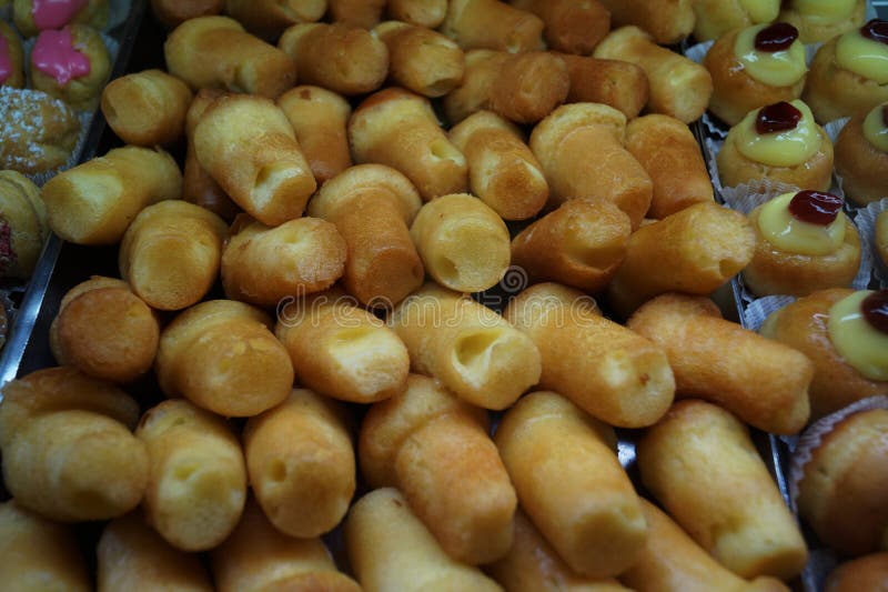Baba, Typical Neapolitan Pastry, with Liquor Rum and Cream Stock Image ...