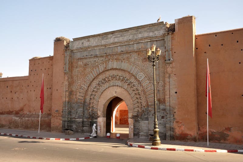 Bab Agnaou - City Gate in Marrakech Stock Photo - Image of exterior ...