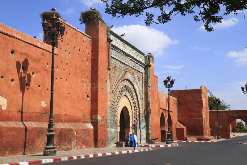 Bab Agnaou stock photo. Image of fortification, door - 33271098