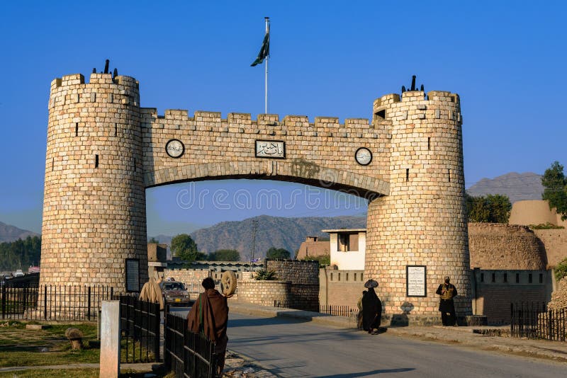 Bab e Khyber Pakistan stock photo. Image of places, pass - 66489298