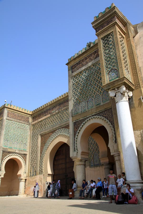 Bab El-Mansour Gate Meknes, Morocco Editorial Photography - Image of ...