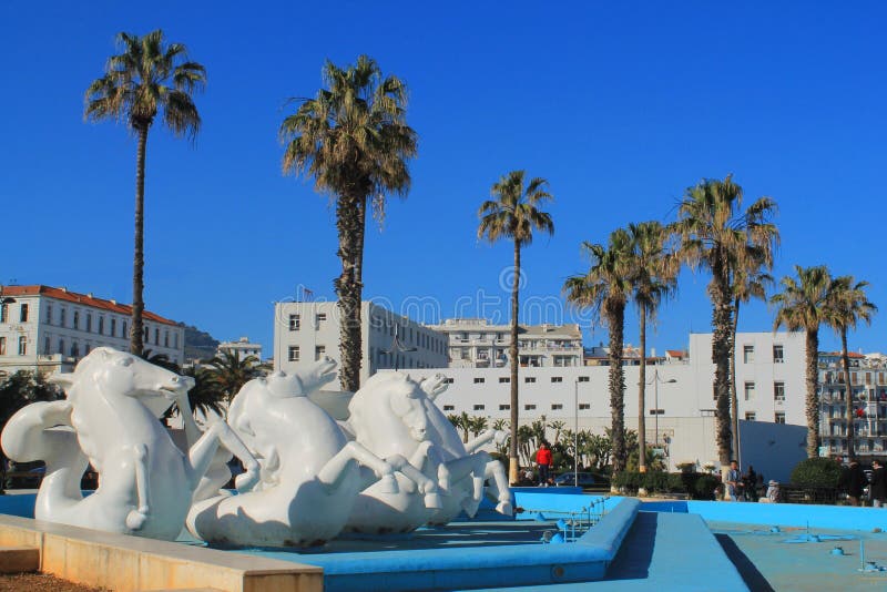 Bab El Ouest En Argel, Argelia Imagen de archivo editorial - Imagen de ...