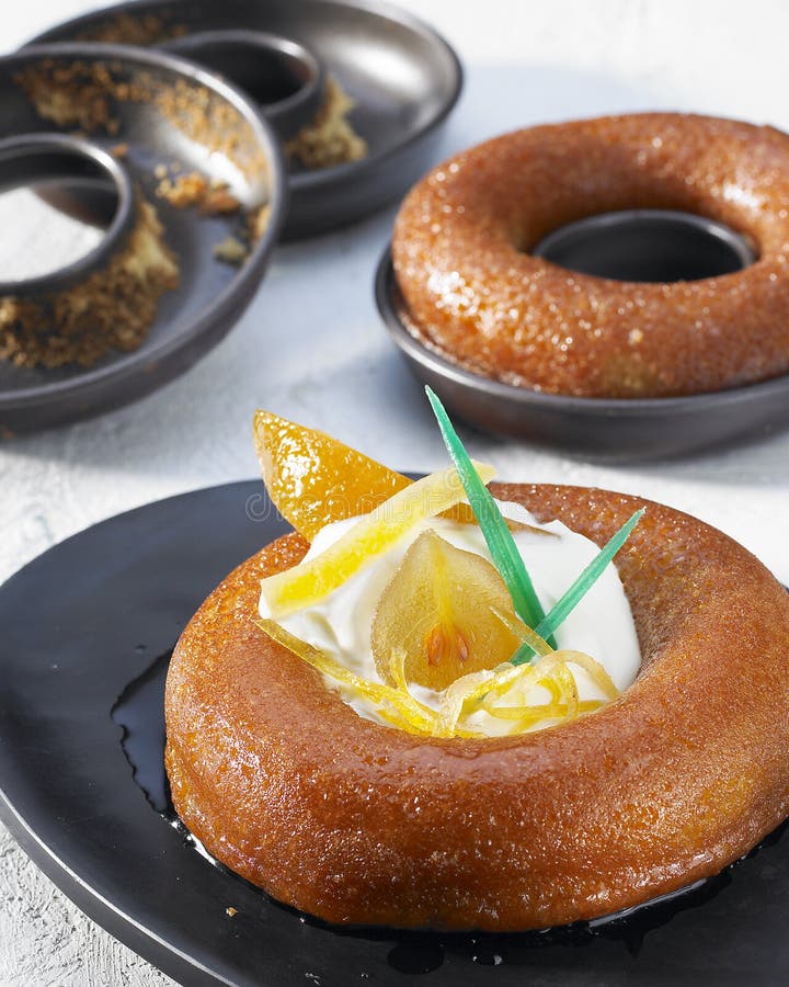 Baba with candied fruit stock photo. Image of prepared - 23702858