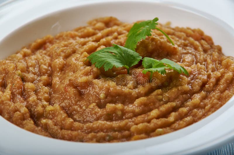 Baba ghanoush stock image. Image of ganoush, lebanese - 125677693