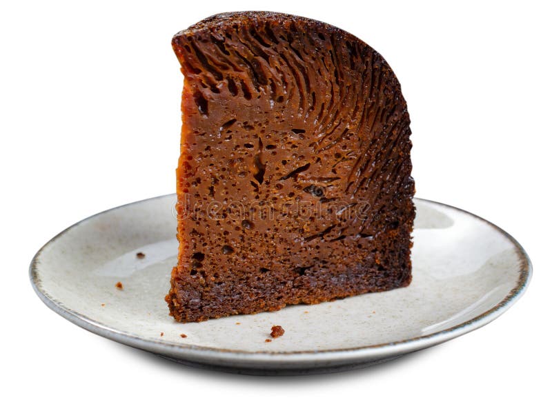 Baba Neagra, Black Baba, Traditional Moldovan Dessert on White ...