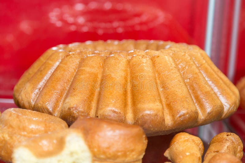 Baba, Typical Neapolitan Pastry, with Liquor Rum and Cream Stock Image ...