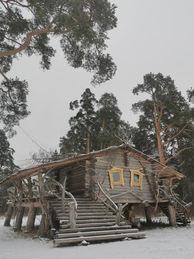 House of Baba Yaga stock image. Image of architecture - 83702727