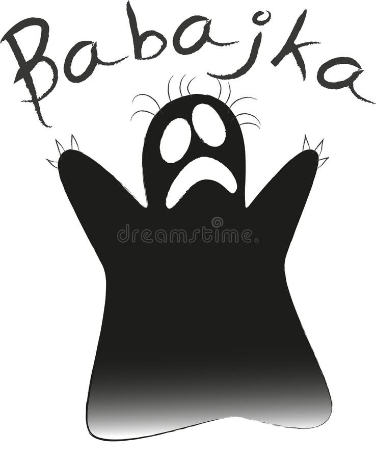 Babajka stock vector. Illustration of kids, print, drawing - 48300099