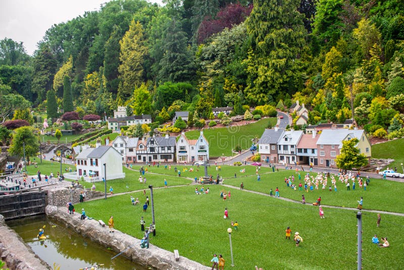 BABBACOMBE, TORQUAY, ENGLAND- 26 June 2021: Babbacombe Model Village ...
