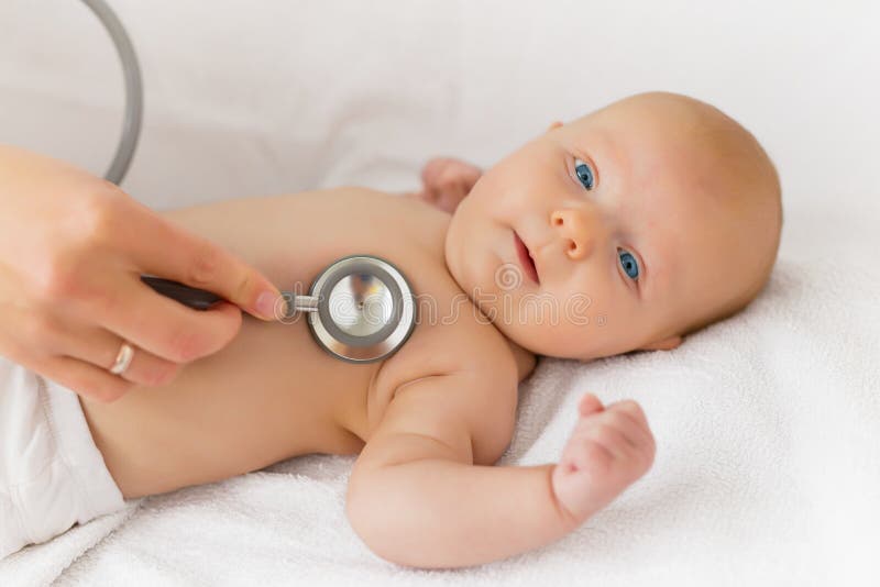 Babby Getting a Regular Check Up Stock Photo - Image of care, little ...