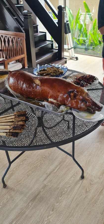 Babi Guling Bali stock photo. Image of carving, meal - 264974926