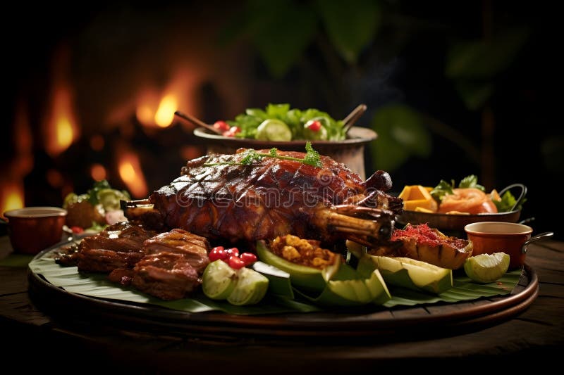 Babi Guling, a Festive Balinese Dish Featuring Spit-roasted Suckling ...