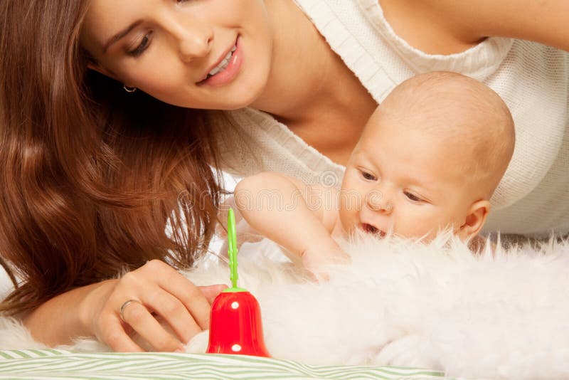 Babies first toys stock image. Image of causal, holding - 22969619