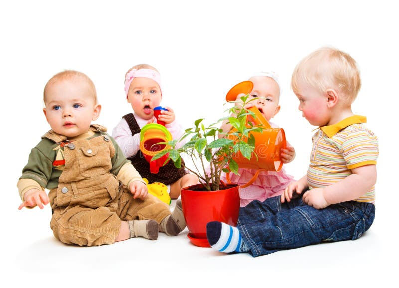 Babies group stock image. Image of happy, crowd, four - 18447459