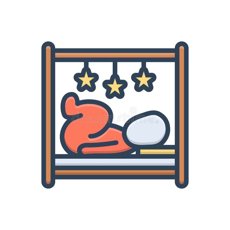 Color Illustration Icon for Babies, Neonate and Newborn Stock Vector ...