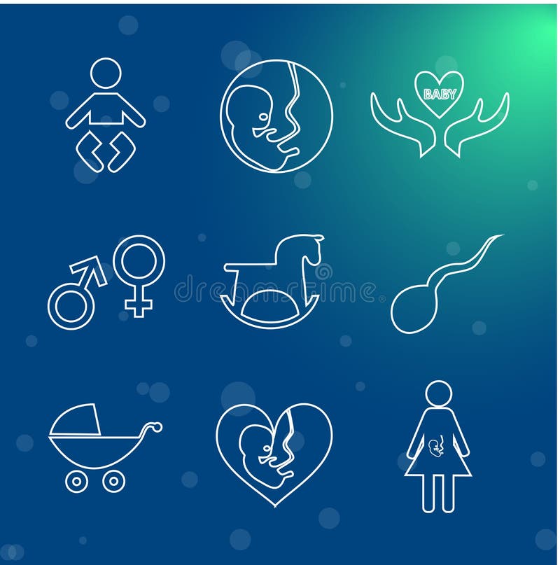 The babies icons stock vector. Illustration of childhood - 78271546