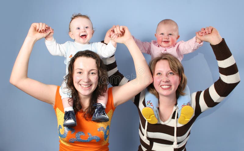 Mothers with babies stock photo. Image of loves, moms - 2087118