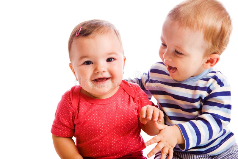 Babies playing stock photo. Image of play, friends, cheerful - 16654174