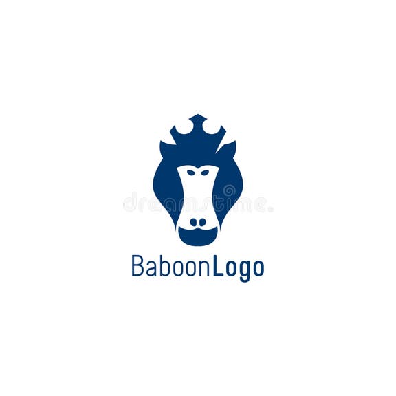 Baboon Logo Design. Monkey Face Logo Vector Stock Vector - Illustration ...